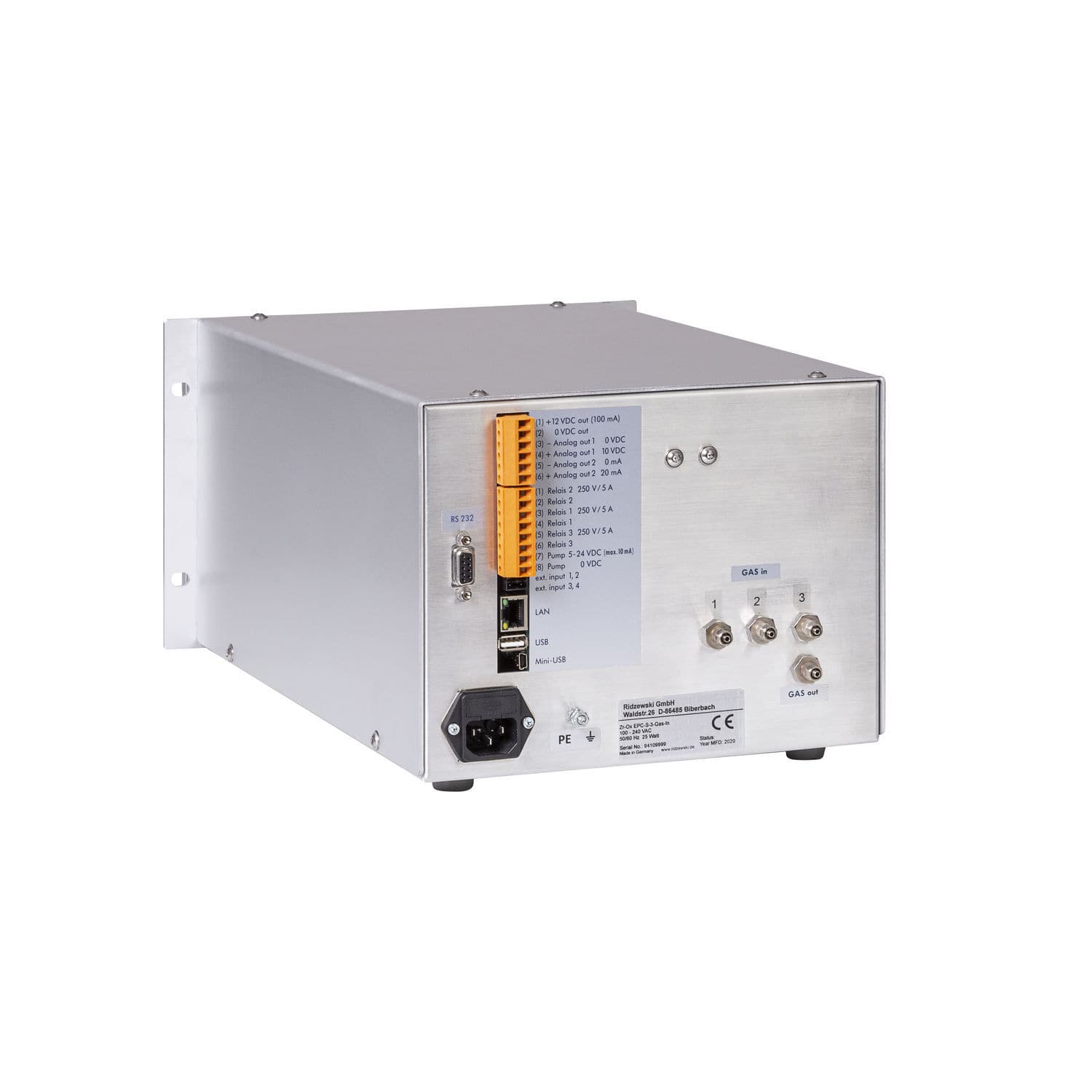 CO2/02 analyzer - Zr-Ox EPC 3GAS - Ridzewski GmbH - monitoring / for ...