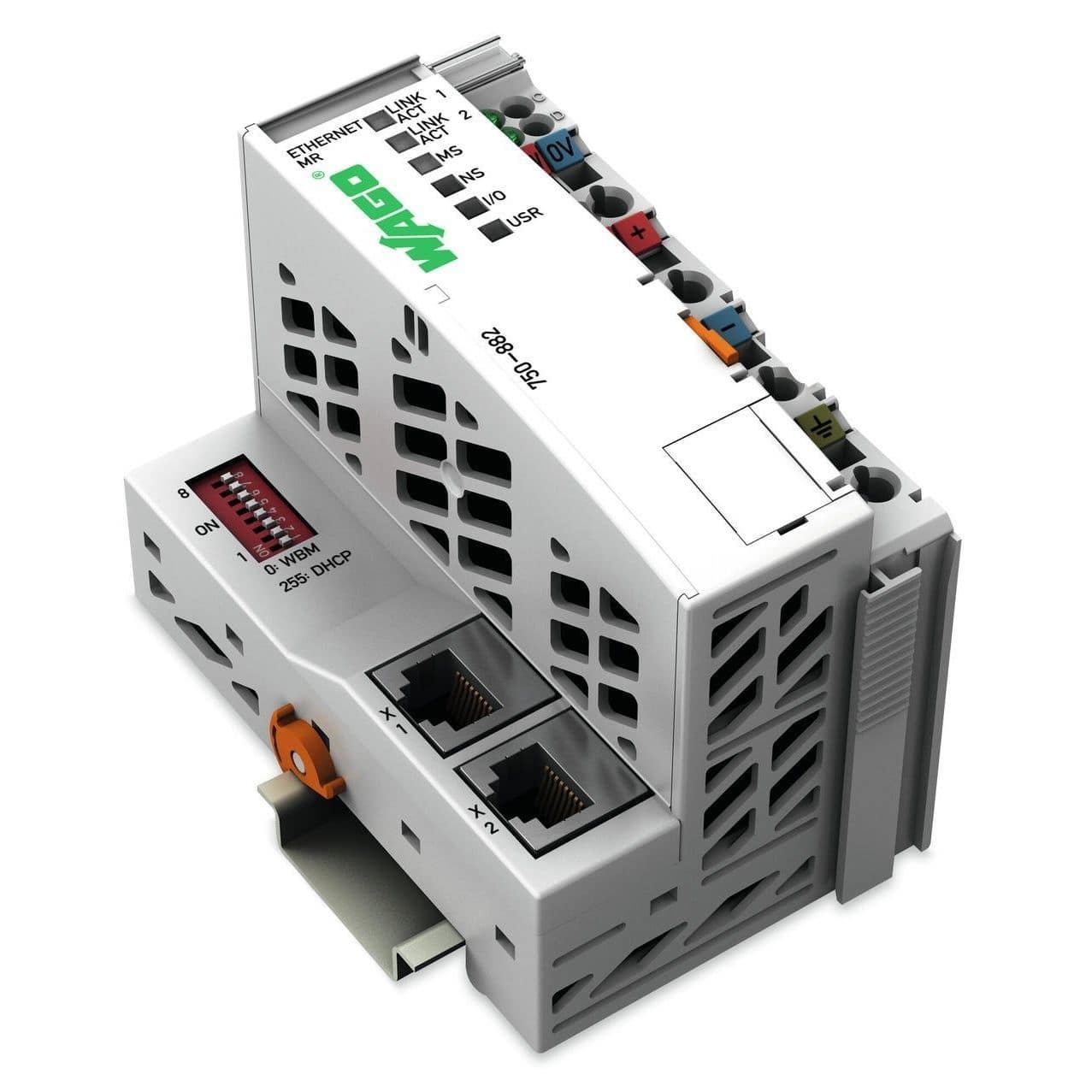 Controller PLC - 750 series - WAGO - integrated / DIN rail / with ...