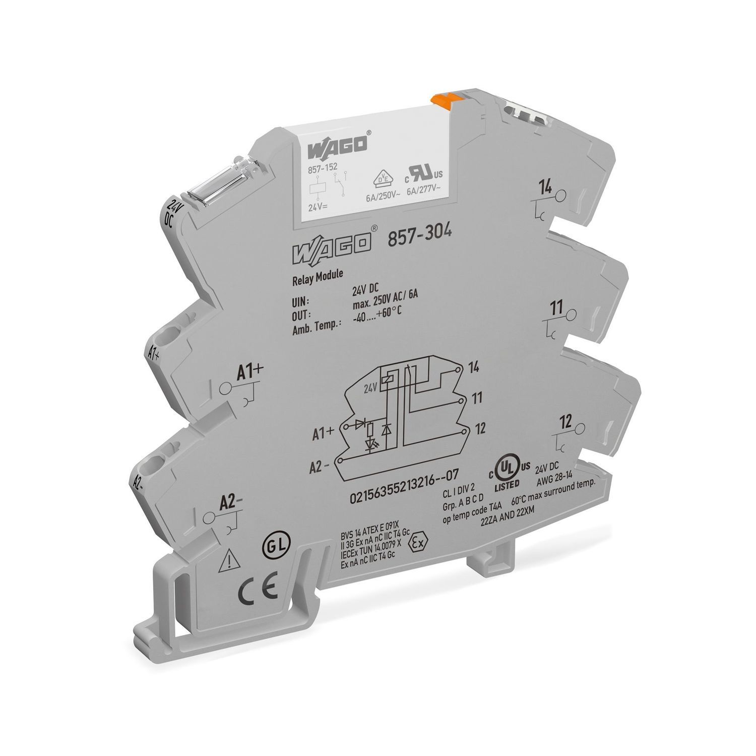 DC relay module - 857 series - WAGO - solid-state / AC / switching