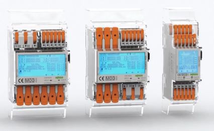 Three-phase electric energy meter - MID - WAGO - DIN rail