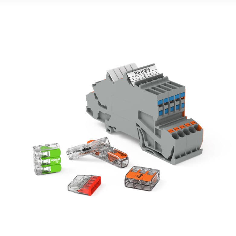 Electrical power supply connector - 224 series - WAGO - USB ...