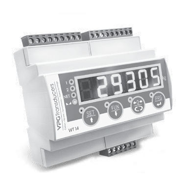 LED display weight indicator - WT14 - VPG Transducers - Vishay Precision Group - DIN rail / for ...