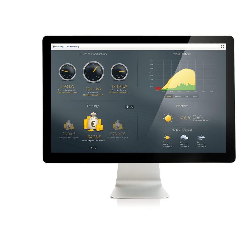 Dashboard software - Solar-Log™ - Solare Datensysteme GmbH - web-based