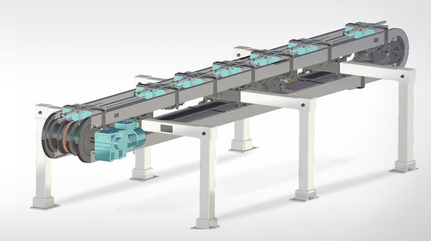 Chain conveyor - APC - COMAU - horizontal / transport / transfer