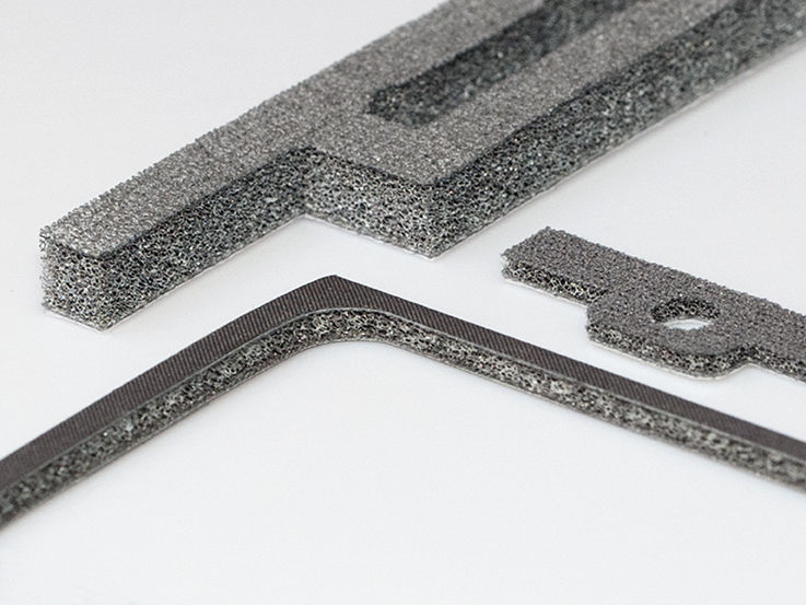EMI-shielded conductive foam - STACEM - contact / washer type / tailor-made