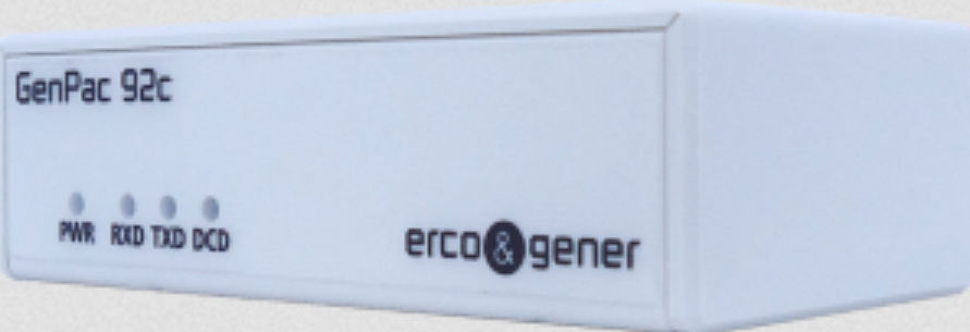 Data modem - GenPac 92c - ercogener - RS232 / USB / integrated