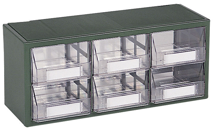 Modular storage system with transparent drawers - 470 x 170 x 205 mm ...