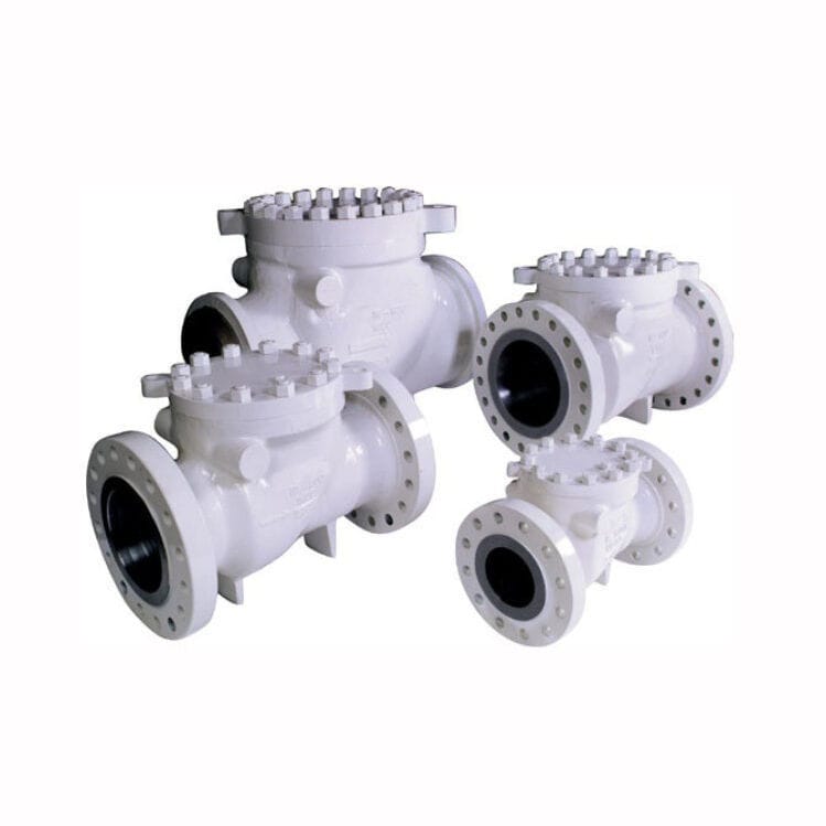 Swing check valve - Celeros - for gas / for oil / in-line