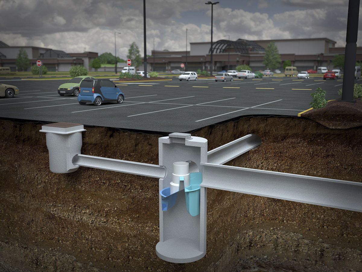 Oil separator - First Defense® - Hydro International - gravity / for ...