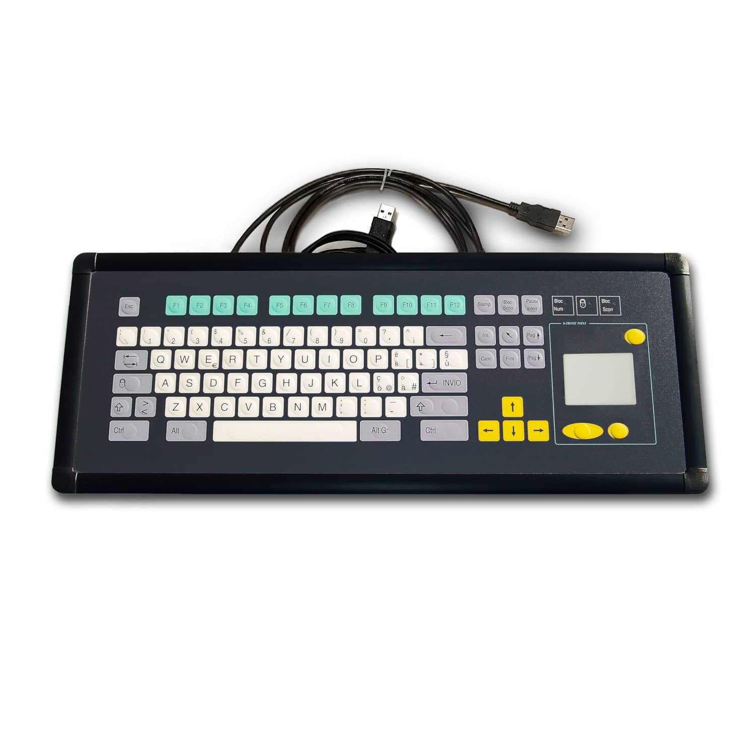 Panel-mount keyboard - kt-84-i-13 - k-tronic S.r.l. - membrane / with ...