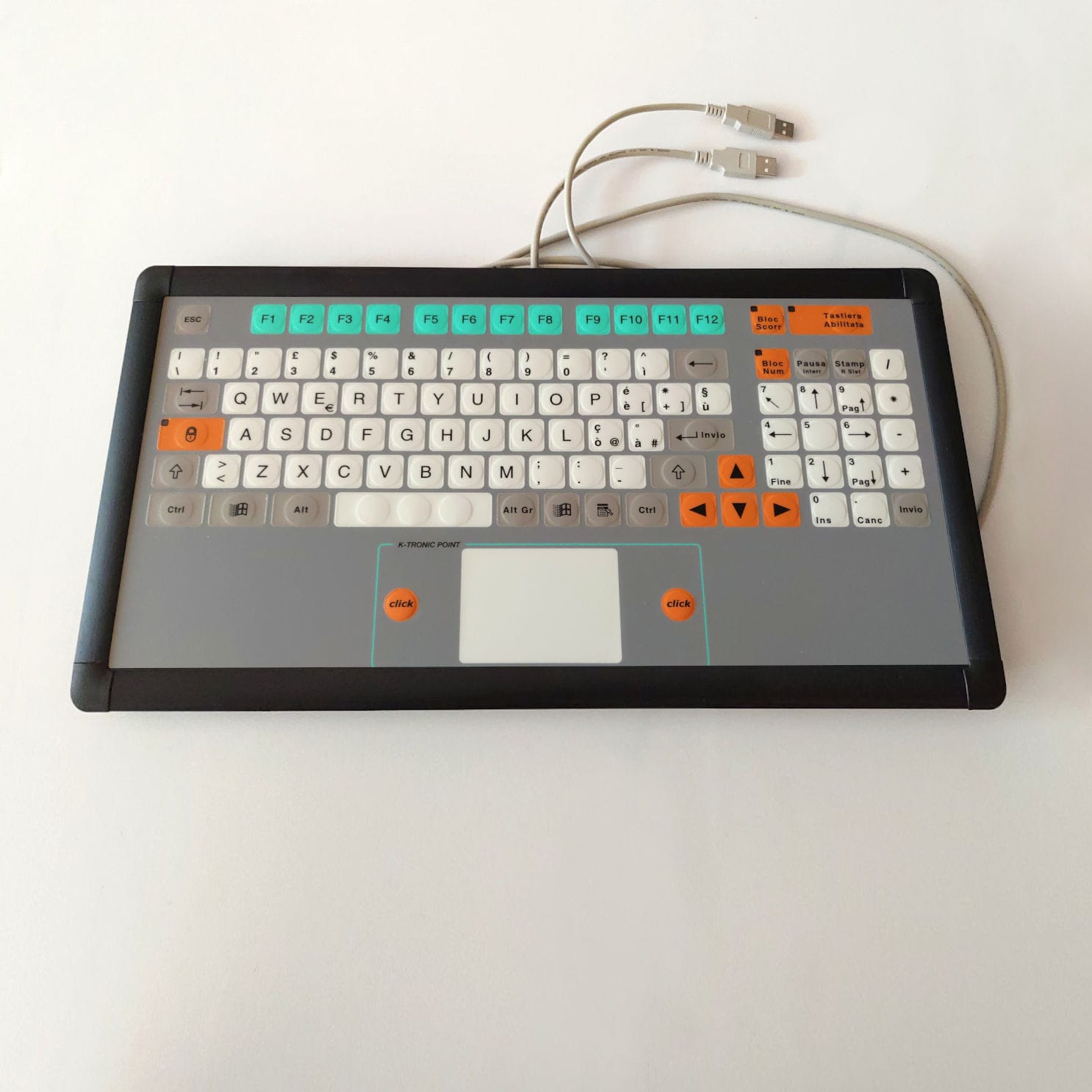 Panel-mount keyboard - KT-100-I-02 - k-tronic S.r.l. - with mechanical ...