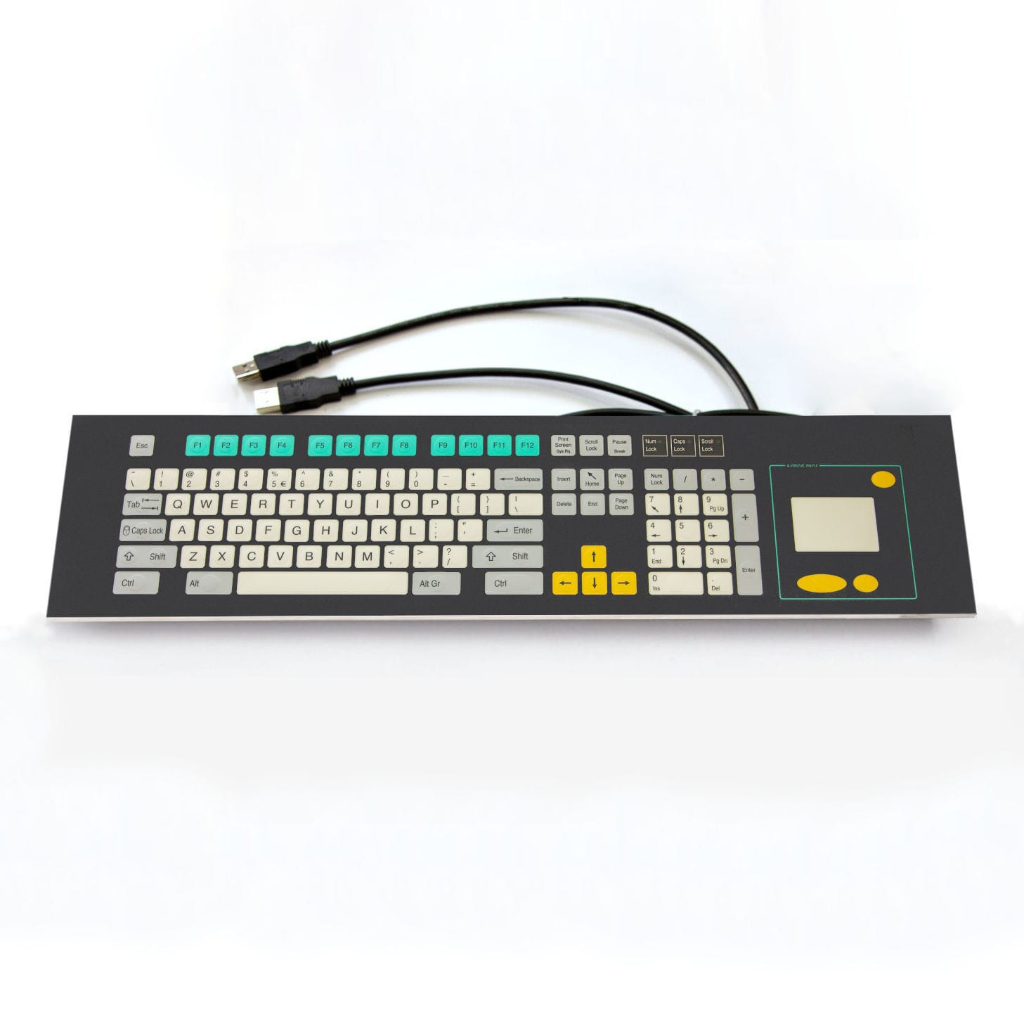 Panel-mount keyboard - KT-101-R-50 - k-tronic S.r.l. - with mechanical ...