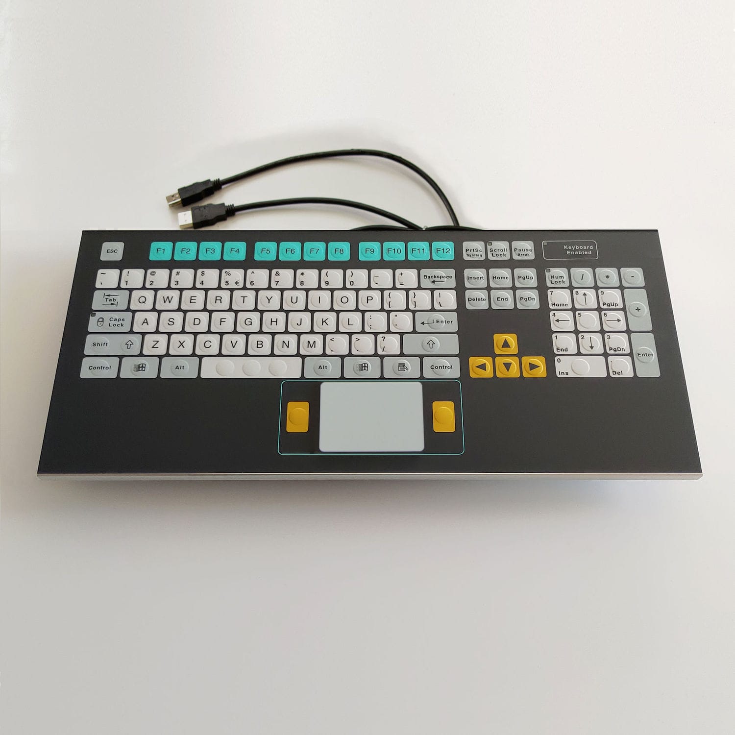 Panel-mount keyboard - KT-105-R-04 - k-tronic S.r.l. - membrane / with ...