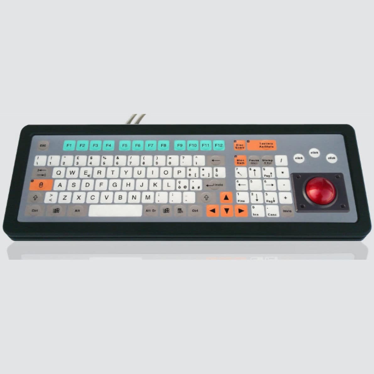 Desktop keyboard - KT-100-T-01 - k-tronic S.r.l. - with mechanical keys ...