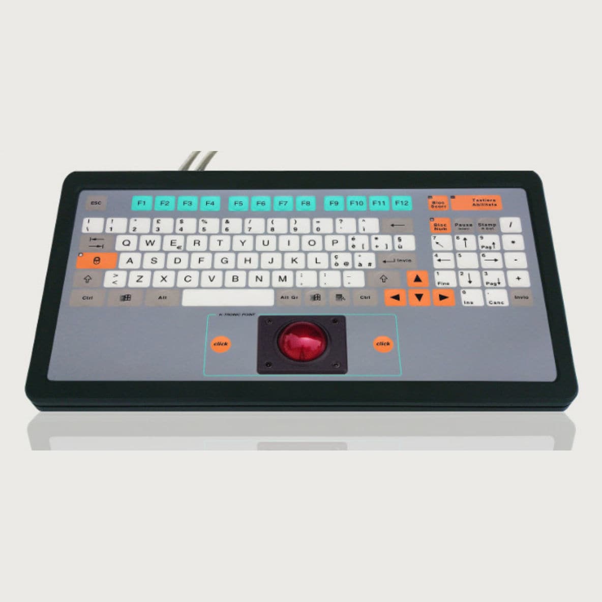 Desktop keyboard - KT-100-T-02 - k-tronic S.r.l. - with mechanical keys ...