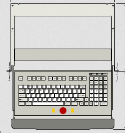 Rack drawer keyboard - KT-101-DVC-03 - k-tronic S.r.l. - with ...