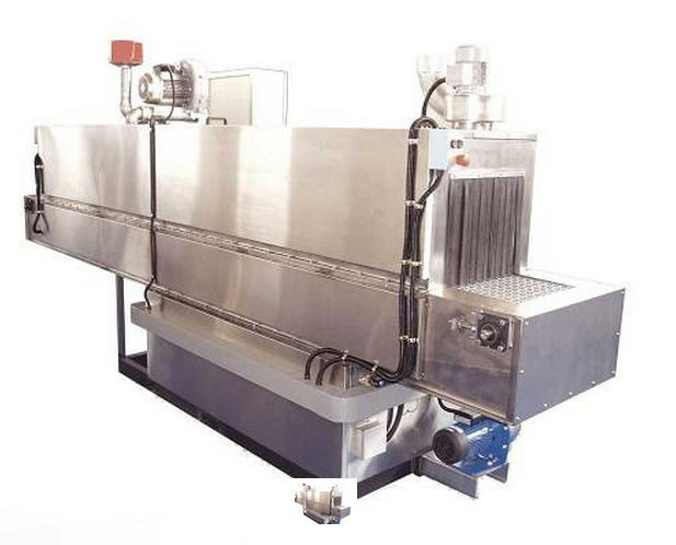 Spray washing tunnel - AB SHOT TECNICS - with drying