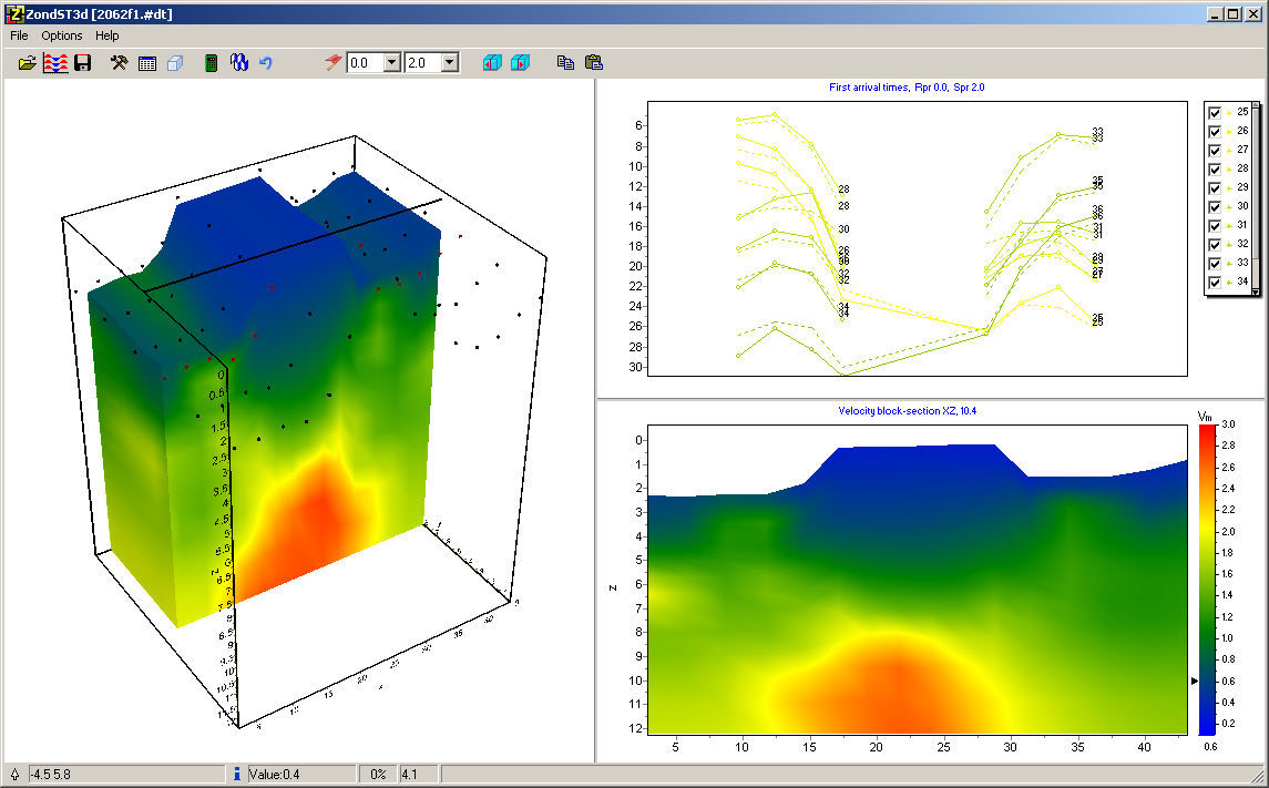 Analysis software - ZONDST3D - M.A.E. S.r.l. - interface / measurement ...