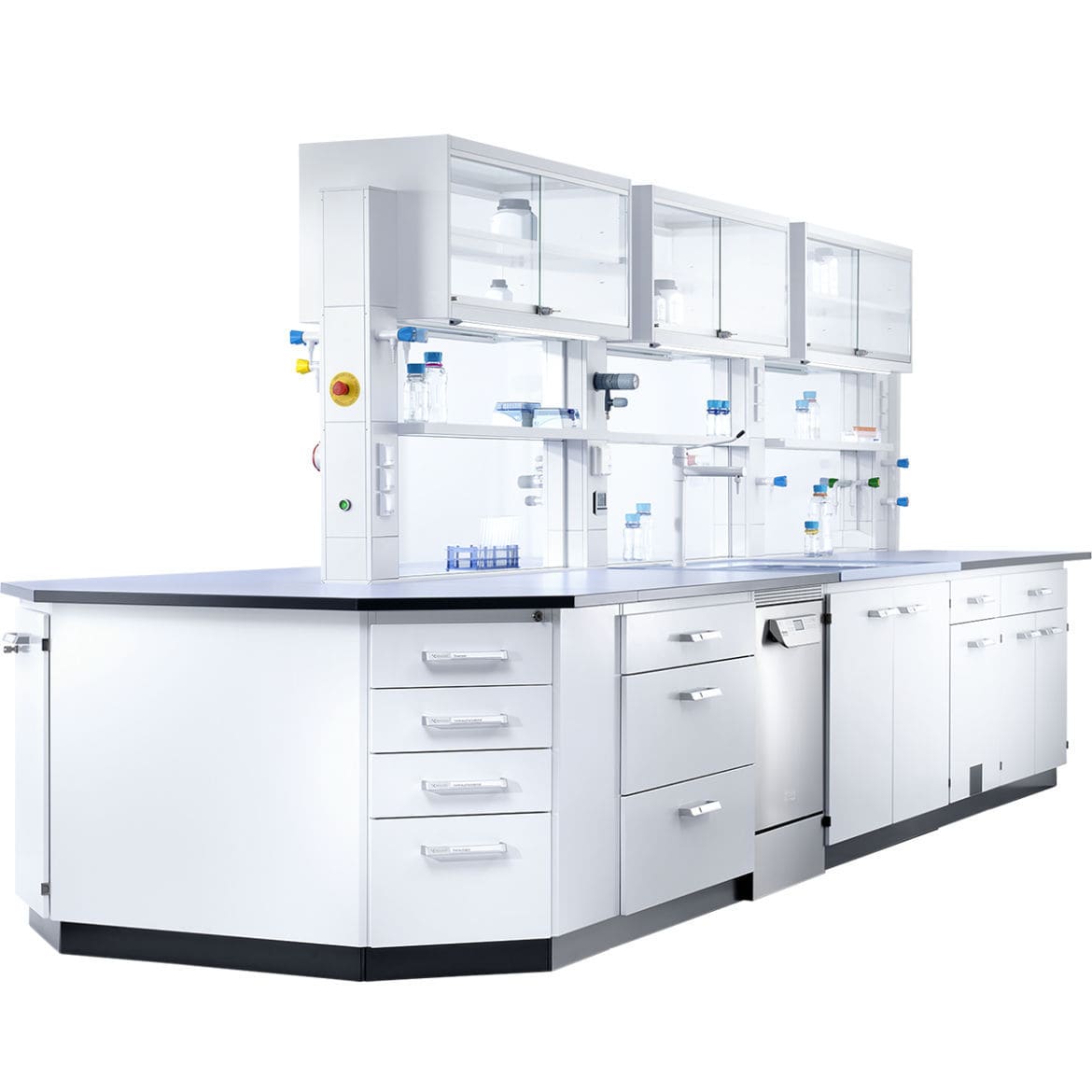 Laboratory cabinet - EXPLORIS® - Köttermann GmbH - storage / floor ...