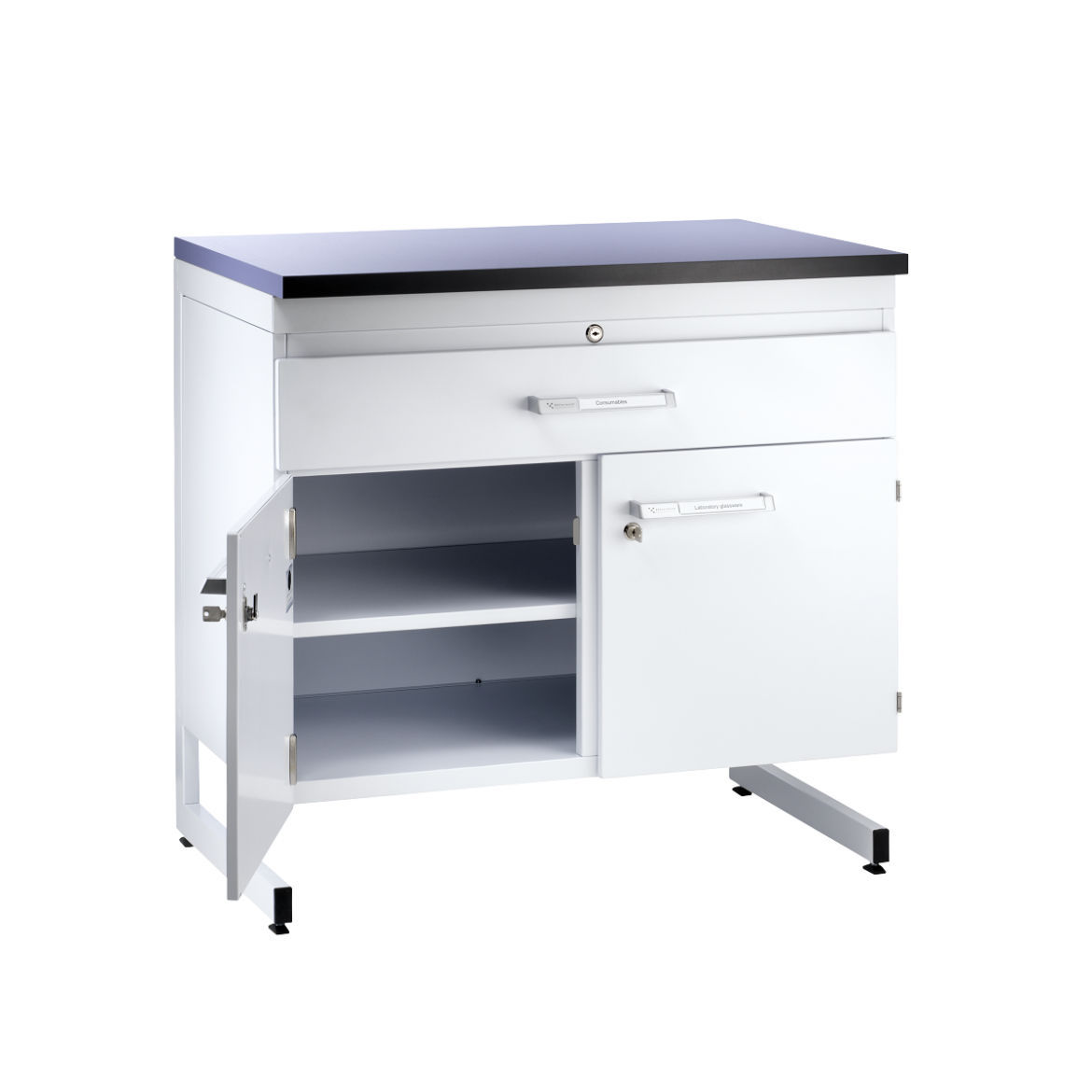 Under-bench cabinet - EXPLORIS® - Köttermann GmbH - storage / floor ...