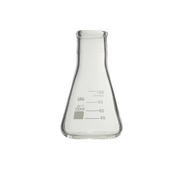 Erlenmeyer flask - EFN3 series - LABBOX LABWARE S.L. - with flat-bottom ...