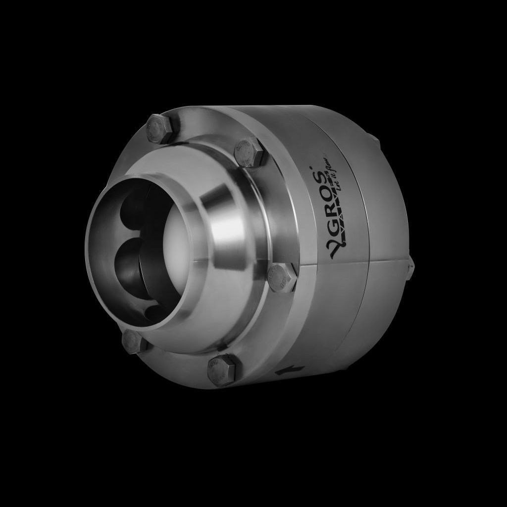 Hygienic check valve - PHARMABALL - Ygros SRL - springless / for steam ...