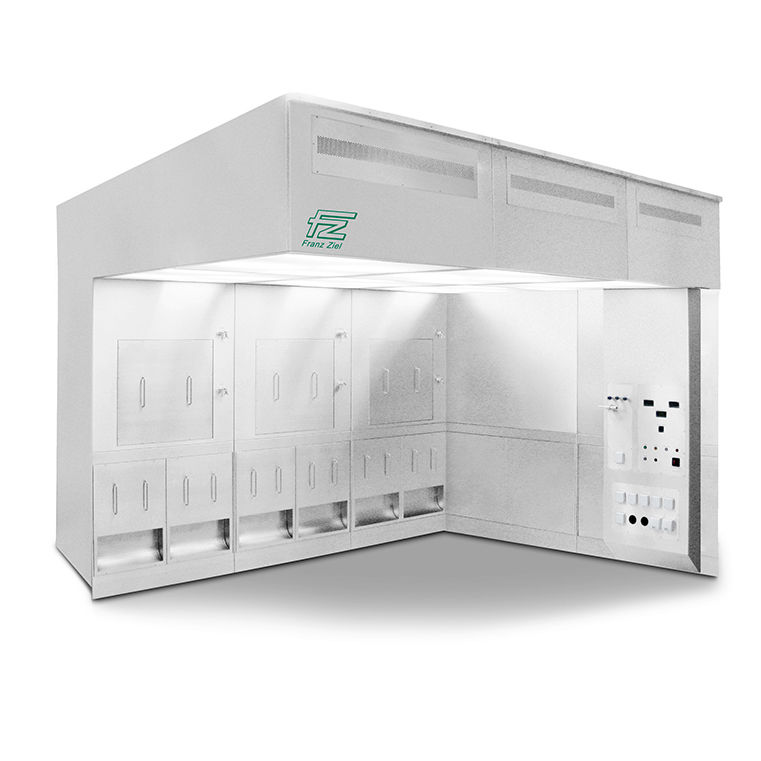 Laminar flow booth - Franz Ziel GmbH - pressure / stainless steel