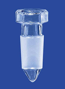 Hexagonal plug - LENZ Laborglas GmbH & Co. KG - male / glass / for ...