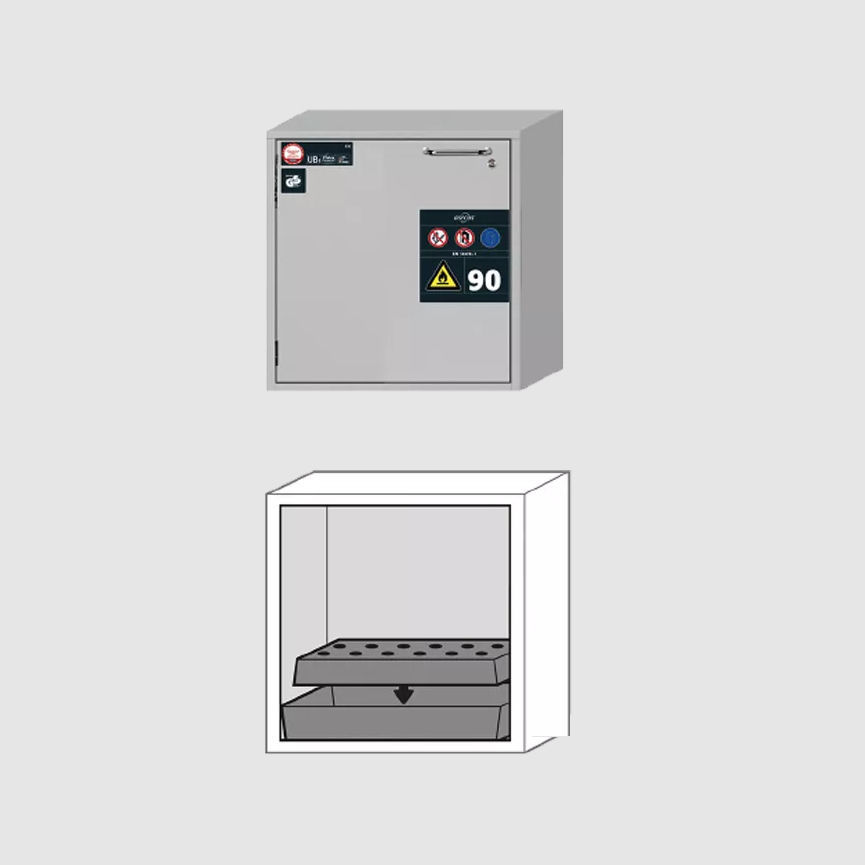 Storage cabinet - Asecos series - POL-EKO sp.k. - under-bench / double ...