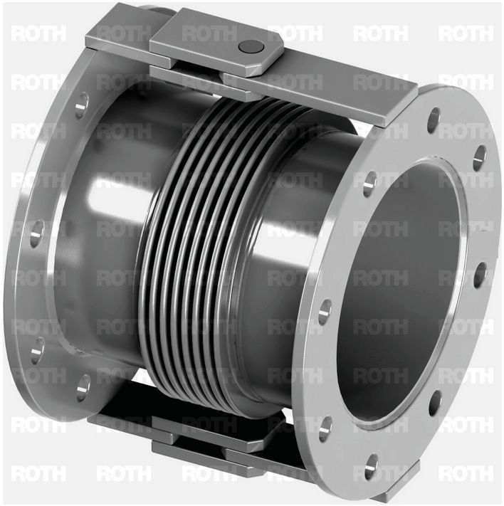 Metal pipe expansion joint - MFP - Dieter A. Roth GmbH - round / flange ...