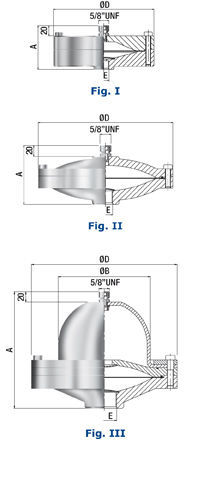 Diaphragm pulsation damper - APT1 series - SAIP S.R.L. - for pump