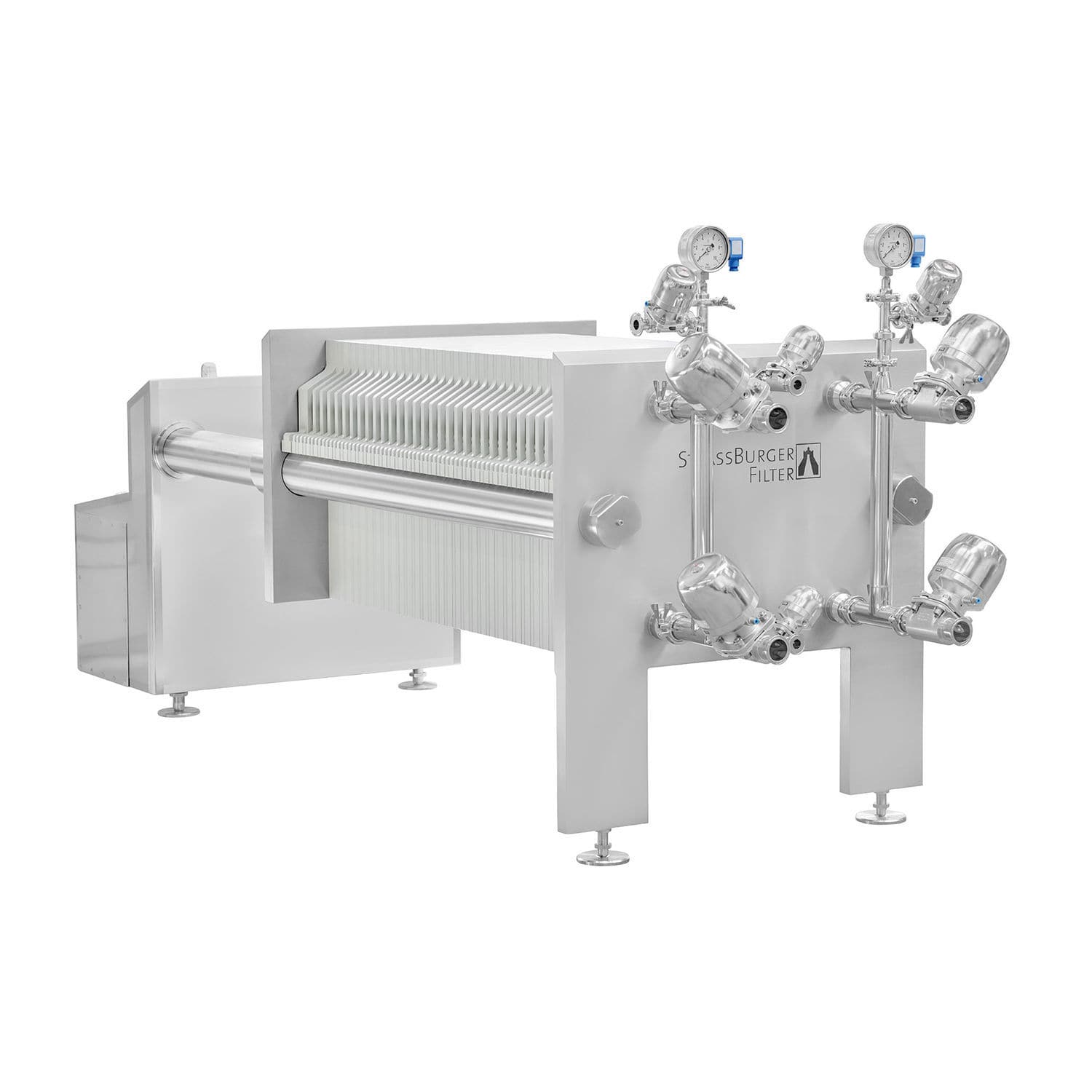Plate and frame filter press - Hermetix 1000 P - Strassburger Filter ...