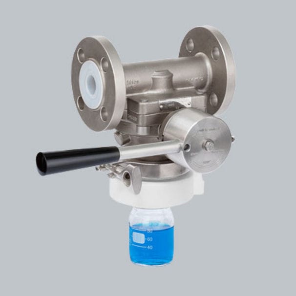 Ball valve - SSB - Swissfluid AG - lever / sampling / process
