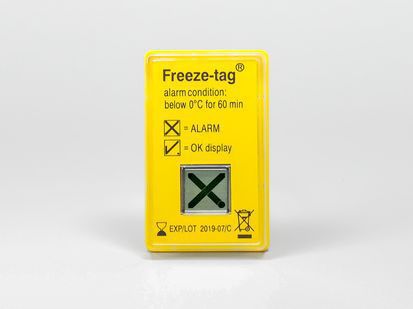 Active label - Freeze-tag® - Berlinger & Co. AG - time-temperature