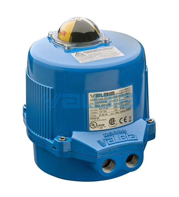 Electric valve actuator - VB060M - BONOMI GMBH - rotary / aluminum ...