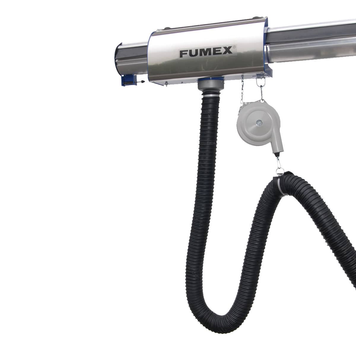 Slide rail - APS series - Fumex - aluminum / for extraction arms