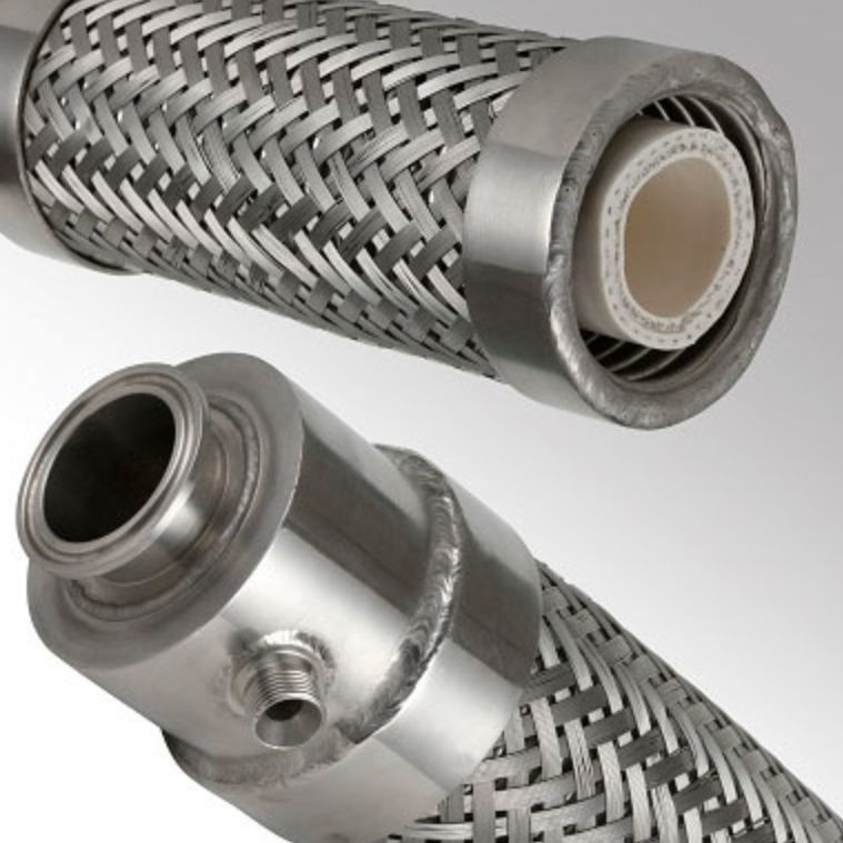 Water hose - GECITECH SAS - foodstuff / elastomer / stainless steel