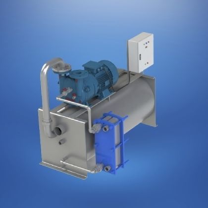 Lubricated vacuum unit - Gücüm Pompa Makina Sanayi Tic. A.S. - industrial