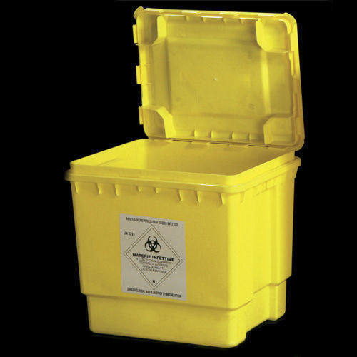 Polypropylene waste container - 240035 - Medline Scientific Ltd. - with lid