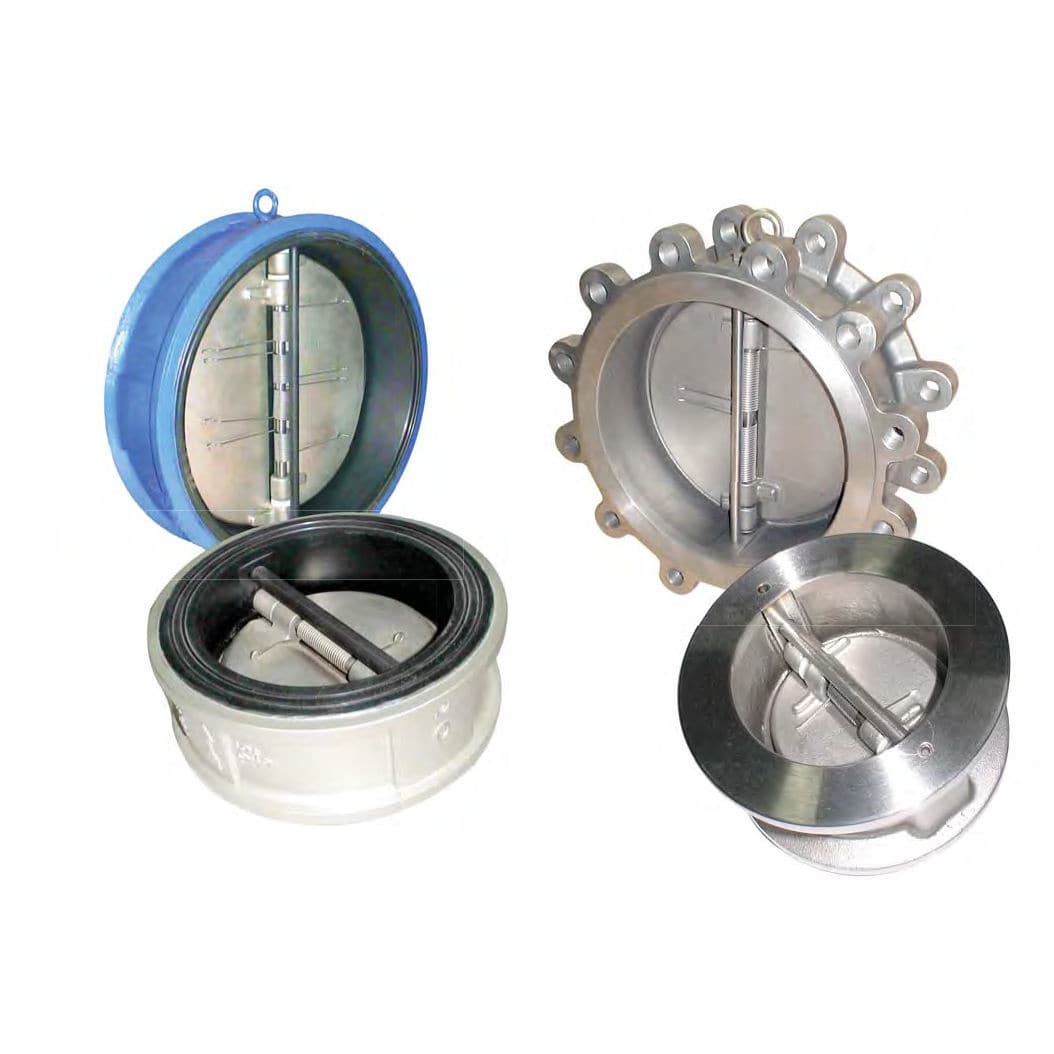 Dual plate check valve - Nutork Corp. - for gas / stainless steel