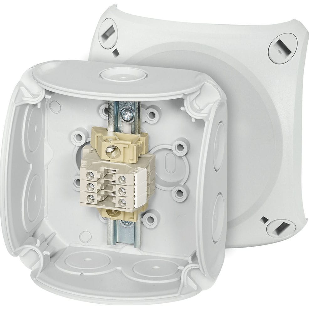 Wall-mounted junction box - RK 0203 T - Hensel - UL / halogen-free / IEC