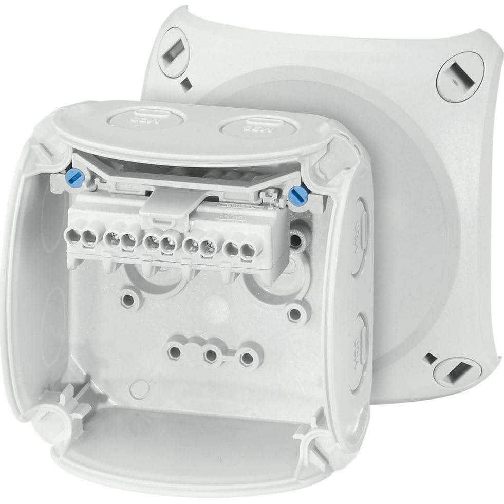 Wall-mounted junction box - KF 0202 G - Hensel - UL / halogen-free ...