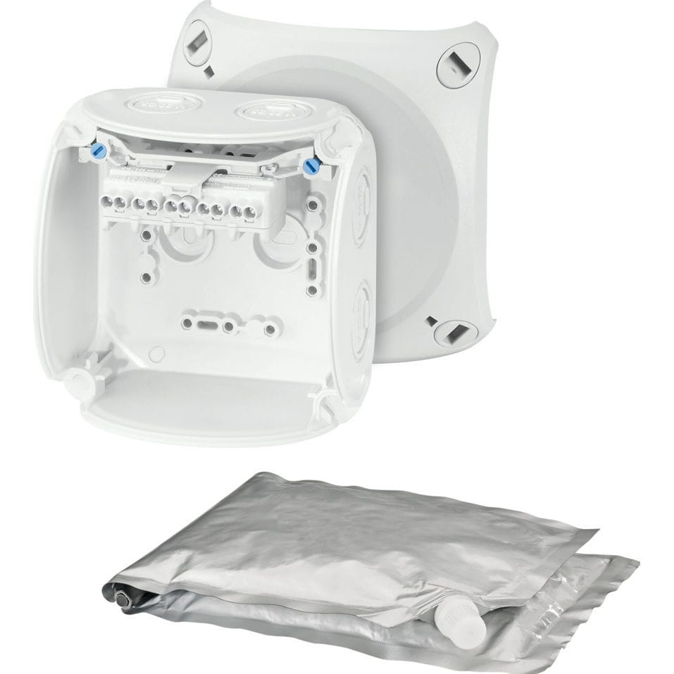 Wall-mounted junction box - WP 0402 G - Hensel - UL / halogen-free ...