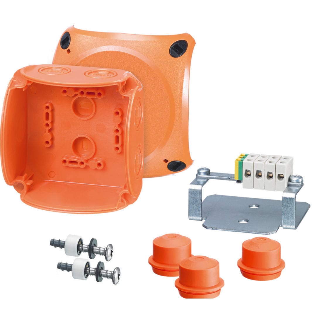 Wall-mounted junction box - FK 0402 - Hensel - halogen-free / IEC / ceramic