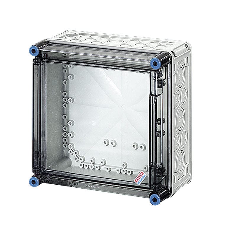 DIN rail box - MI 0220 - Hensel - rectangular / polycarbonate / wire