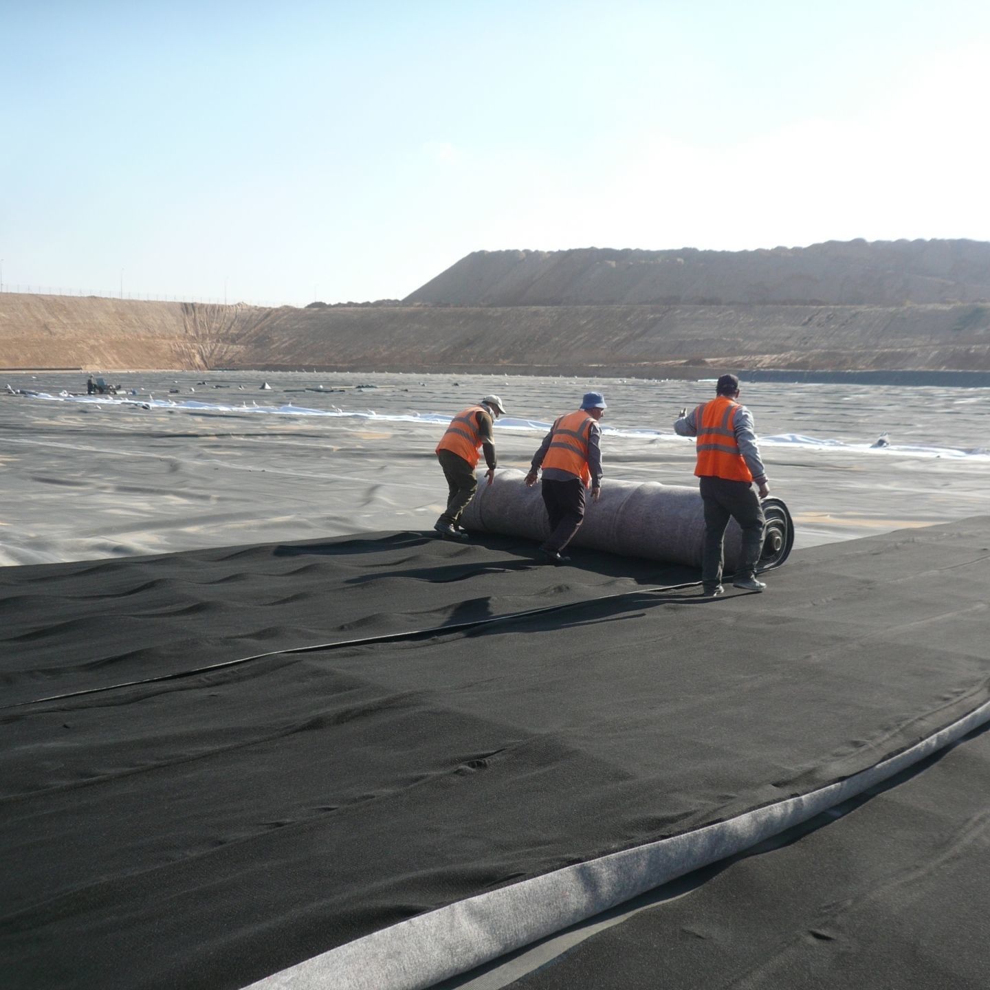 Needle-punched non-woven geotextile - DRAINTUBE ACB - AFITEXINOV - PP ...