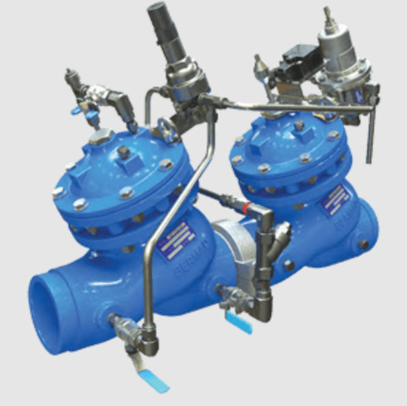 Diaphragm valve - BC-72S-H-P - BERMAD CS Ltd - hydraulically-operated / pressure-reducing / double