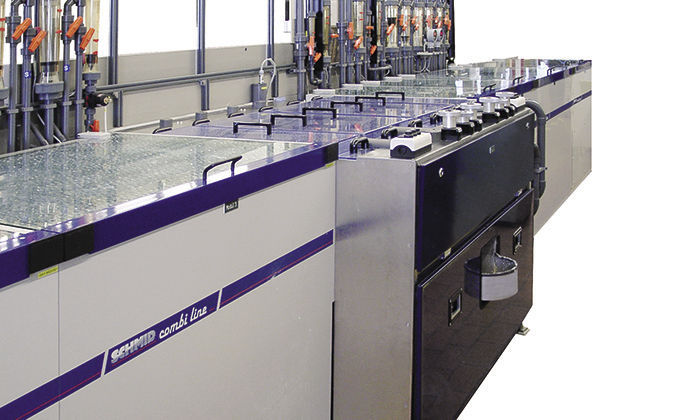 Printed circuit PCB etching machine - SCHMID - automatic