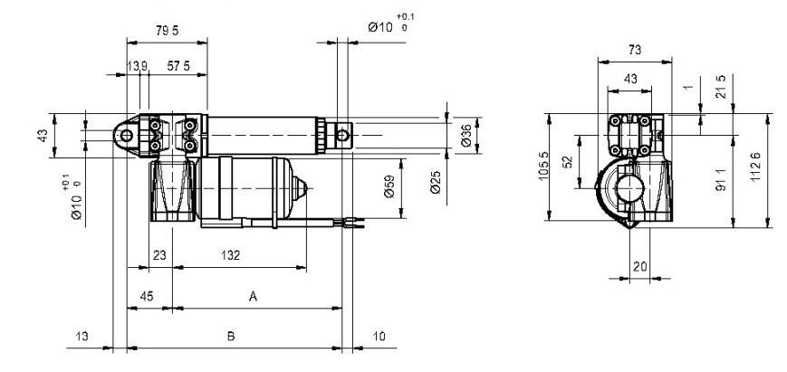 Linear actuator - HG700D - Technische Antriebselemente GmbH - electric ...