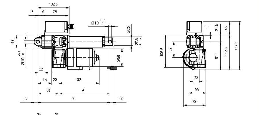 Linear actuator - HG700D - Technische Antriebselemente GmbH - electric ...